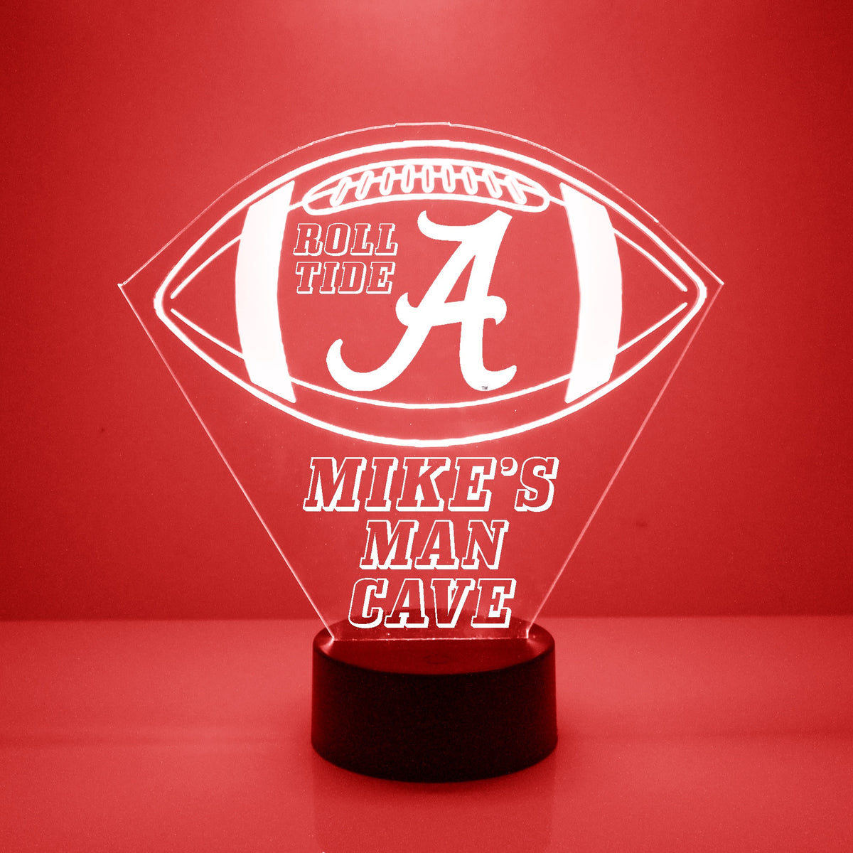 Alabama Crimson Tide Football LED Sports Fan Lamp – mirror magic store