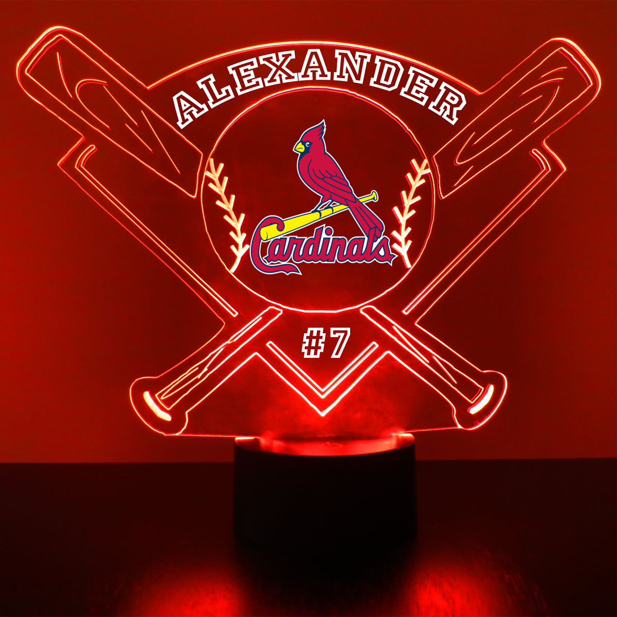 St. Louis Cardinals LED Baseball Sports Fan Lamp – mirror magic store