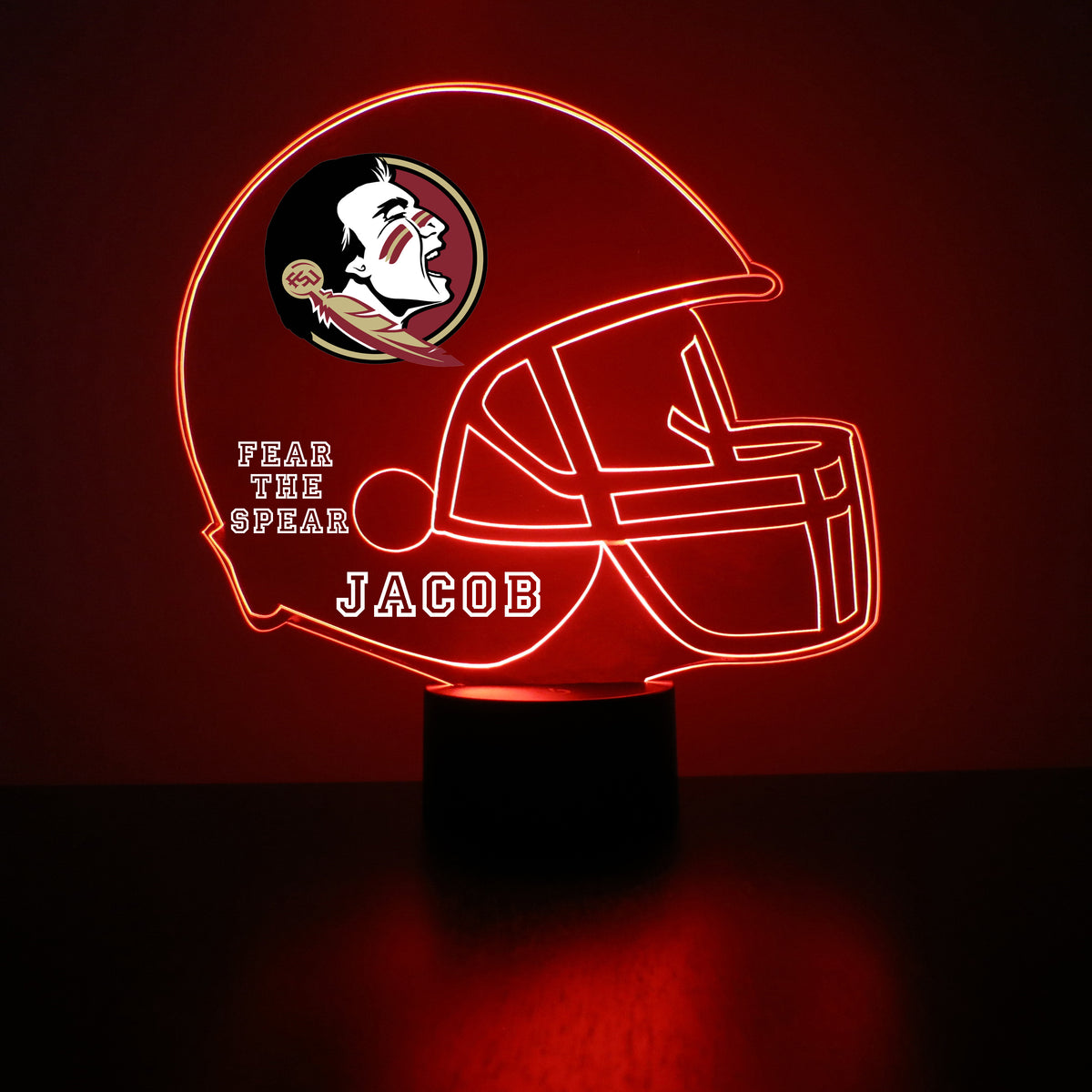 FSU Seminoles Helmet LED Light Sports Fan Lamp – mirror magic store