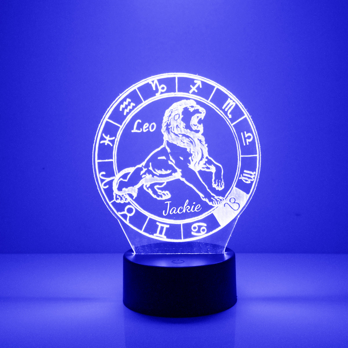 Leo Night Light, Personalized Free, Zodiac LED Night Lamp, With Remote ...