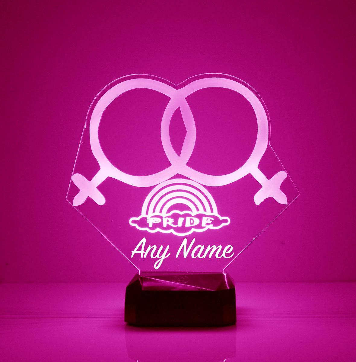 Pride LED Lamp Light Up, Gay Pride Lamp Night Light, Engraved Gift, Fr ...