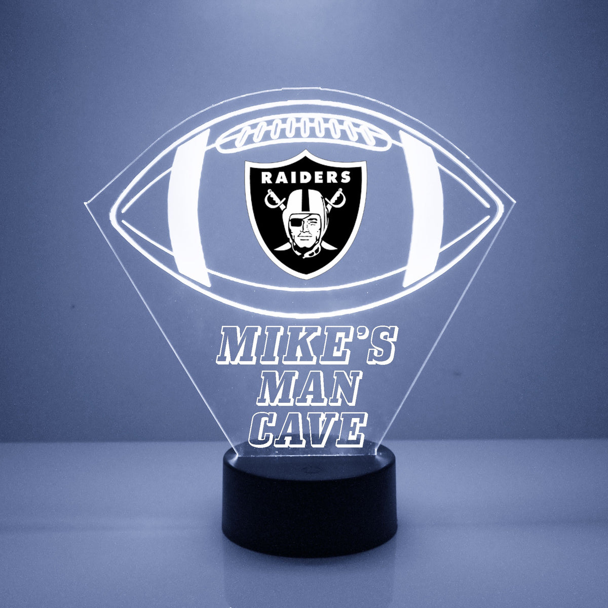 Las Vegas Raiders Football LED Sports Fan Lamp – mirror magic store