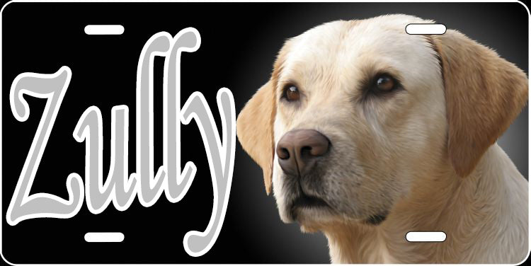 Metal Animal License Plate --- Dogs --- Black Labrador --- Custom Auto ...